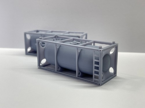 Tank Containers, 2PCS HO Scale 1:87, Unpainted Gray | eBay