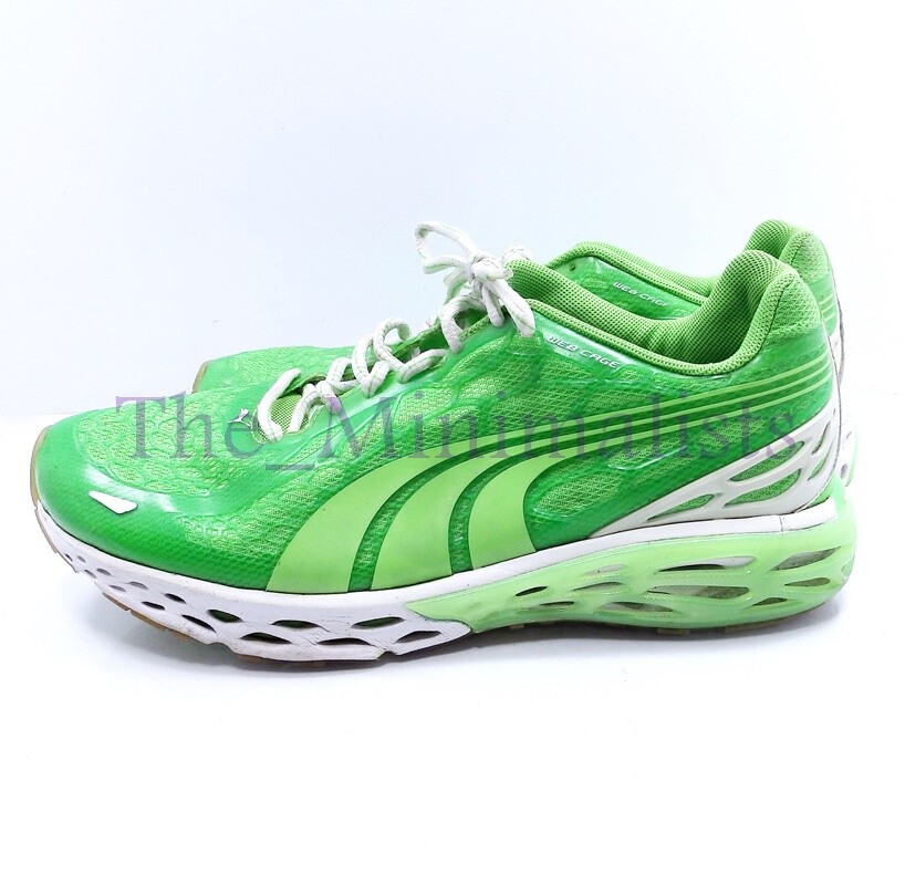Puma Bioweb Elite Lime Green Webtech Webcage Mens Athletic Shoe Sz 9 ...