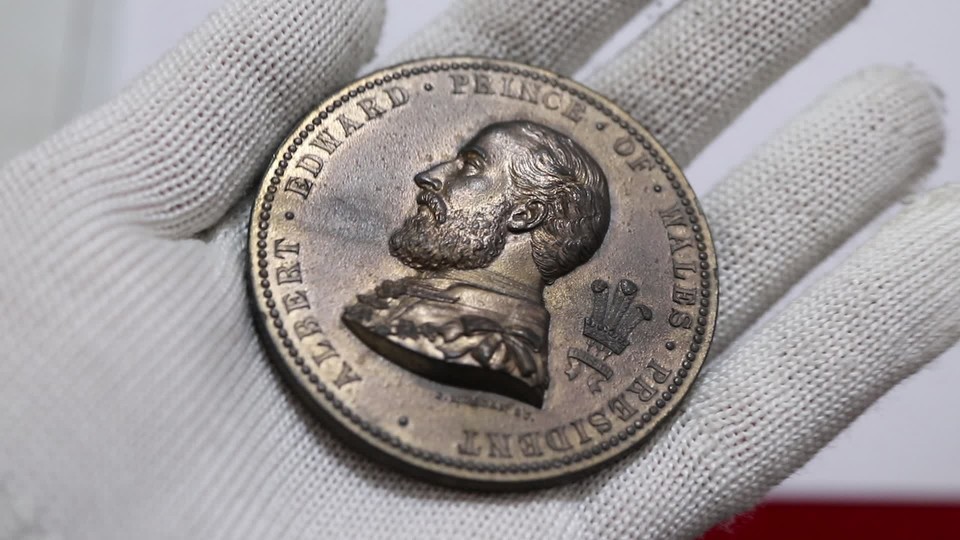 🧭🇬🇧 UK GB 1873 International Exhibition Prince Albert MEDAL 70mm By G ...