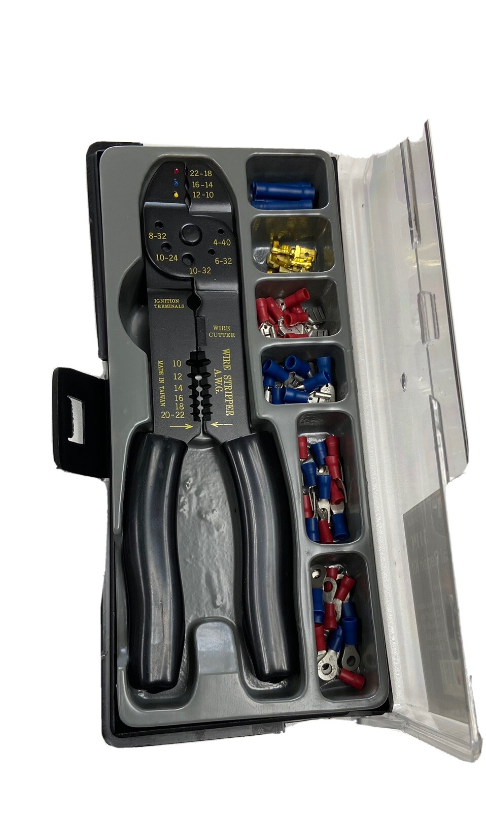 51 piece Electrical Repair Kit Wire Stripper Crimping Tool with 50 ...