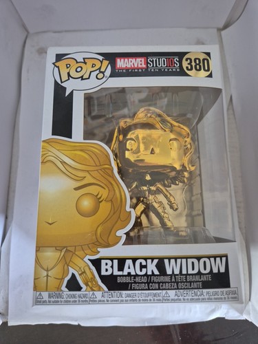 FUNKO POP 380 MARVEL STUDIO BLACK WIDOW CHROME | eBay