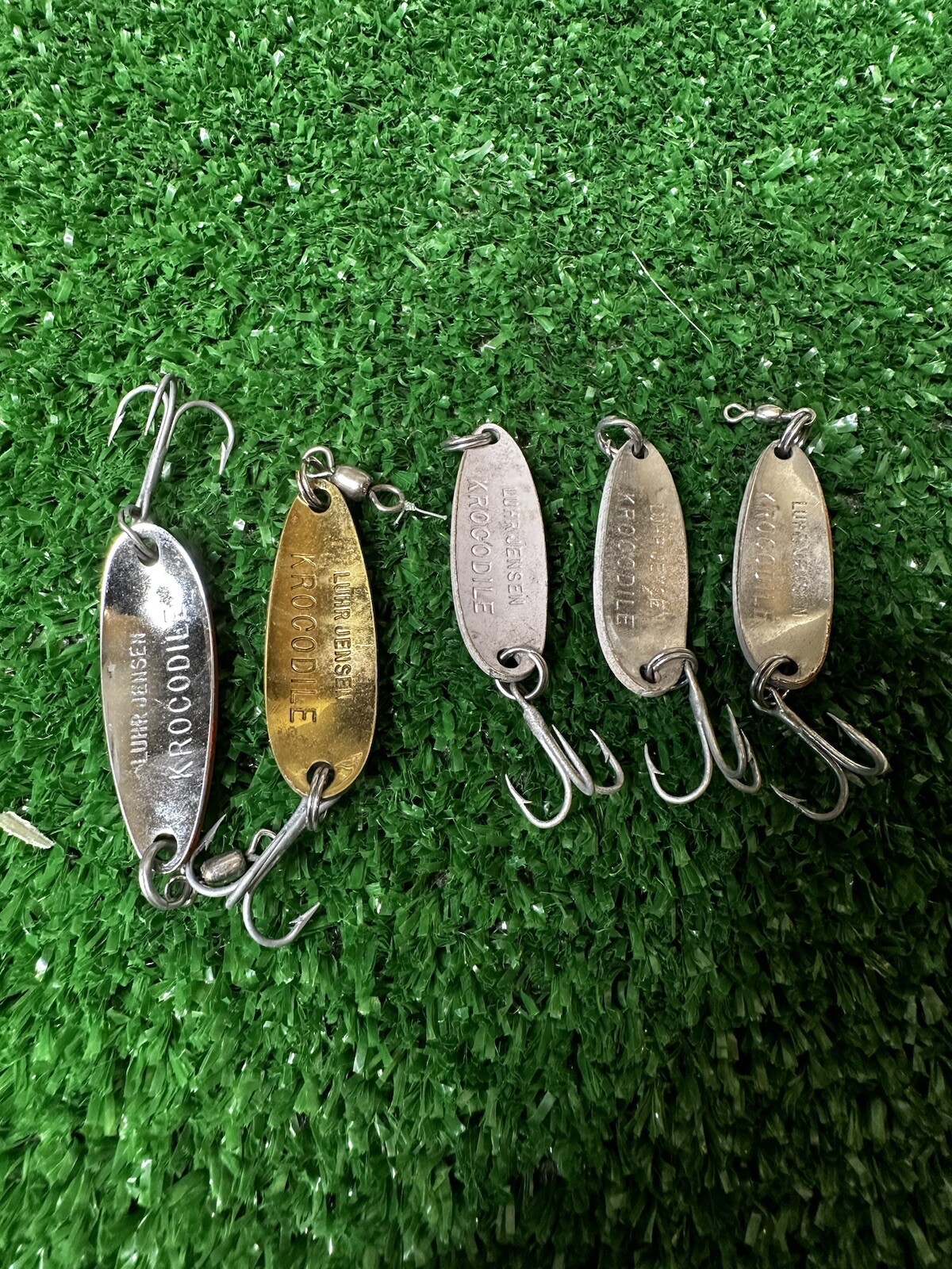 Lot of vintage Krocodile fishing spoons different sizes and colors | eBay