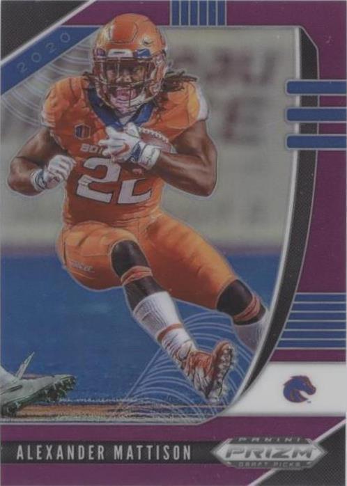 2020 Panini Prizm Draft Picks - Alexander Mattison #4 Purple Prizm for ...