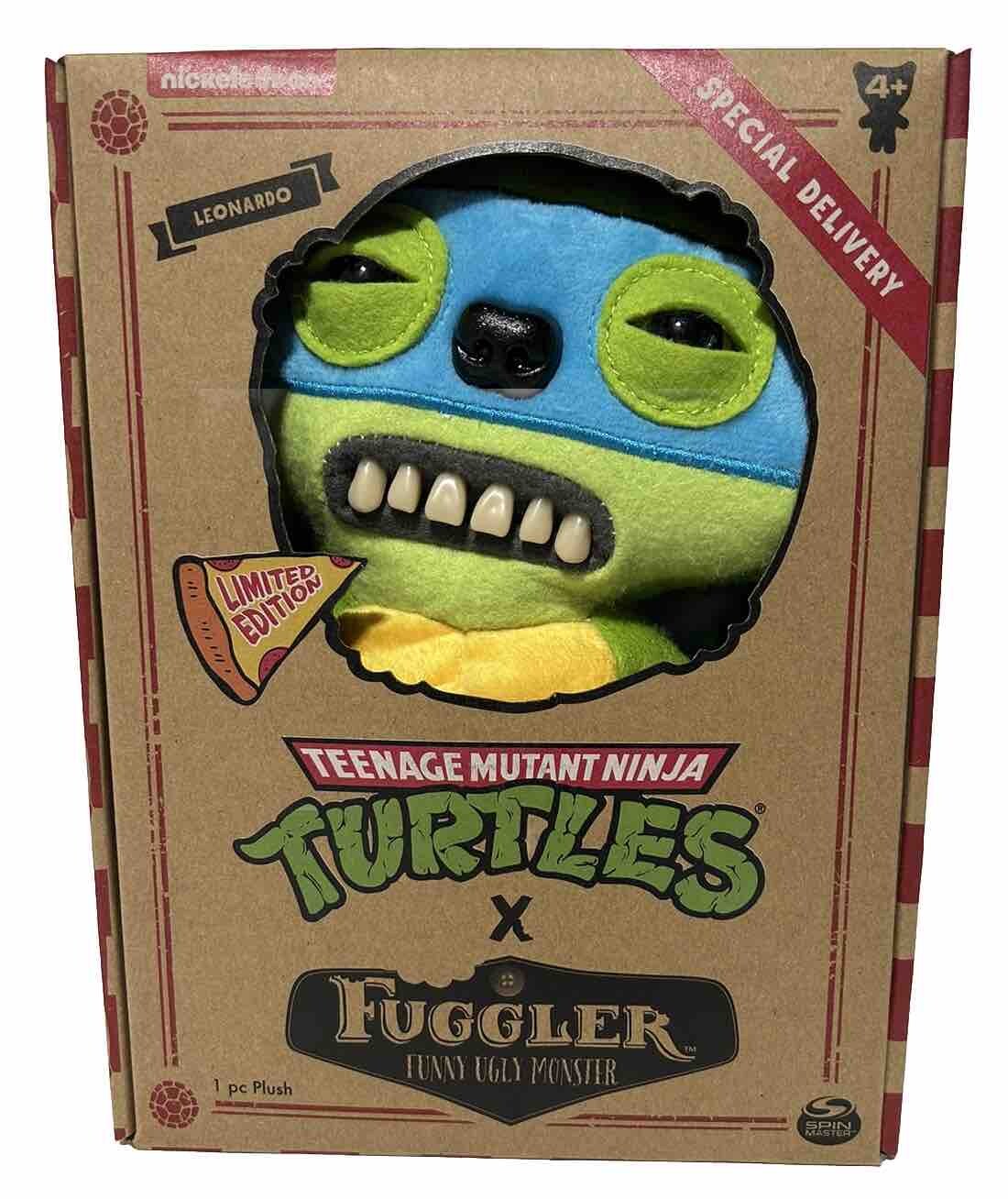 NEW LIMITED EDITION Fuggler Teenage Mutant Ninja Turtles Leonardo Plush ...