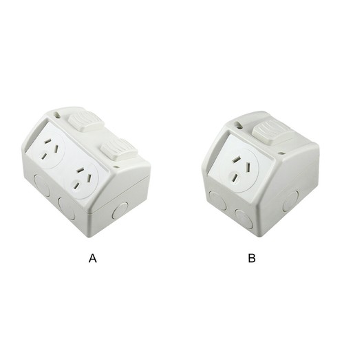 15A Power Point Weatherproof Single/Double Power Point 15 Amp Socket ...