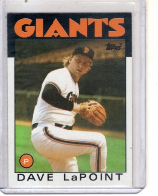 1986 Topps - #551 Dave LaPoint San Francisco Giants baseball card | eBay