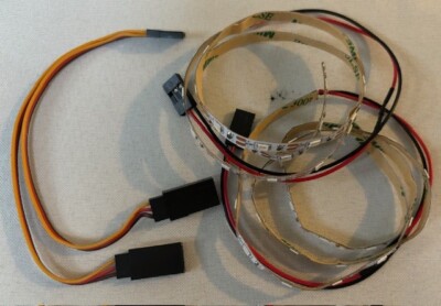 LED Light Strips (2)(19" lighted length each) w/Y-Harness For RC Cars ...