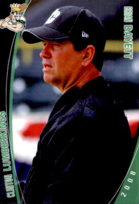 2008 Clinton Lumberkings Grandstand #6 Brian Dayett Hitting Coach ...