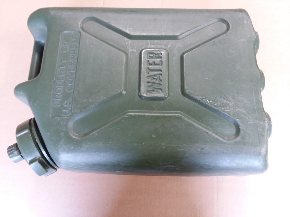 Scepter Plastic Military Water Container Green Tan Black | eBay