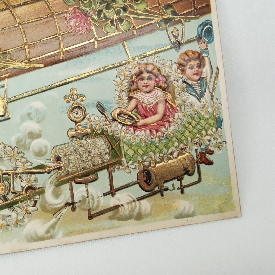Birthday Greetings Post Card Series 175 Embossed Dirigible Airship Unposted 1910 | eBay