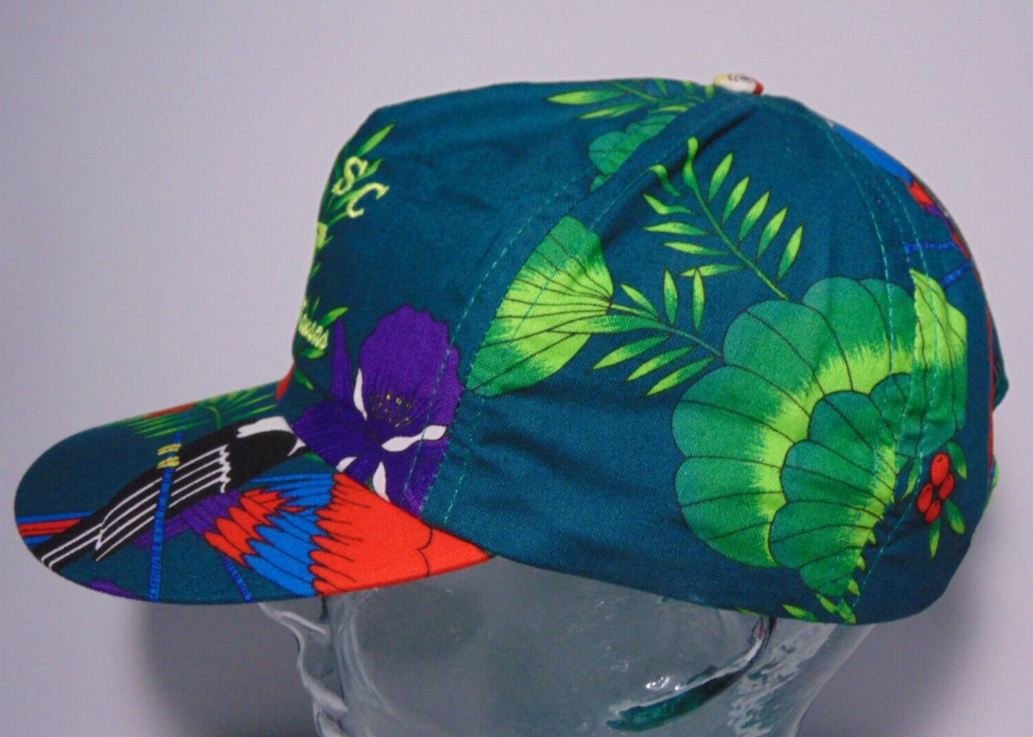 1990s Vintage RTSC Lenora Kansas MACAW BIRDS HAWAIIAN… - Gem
