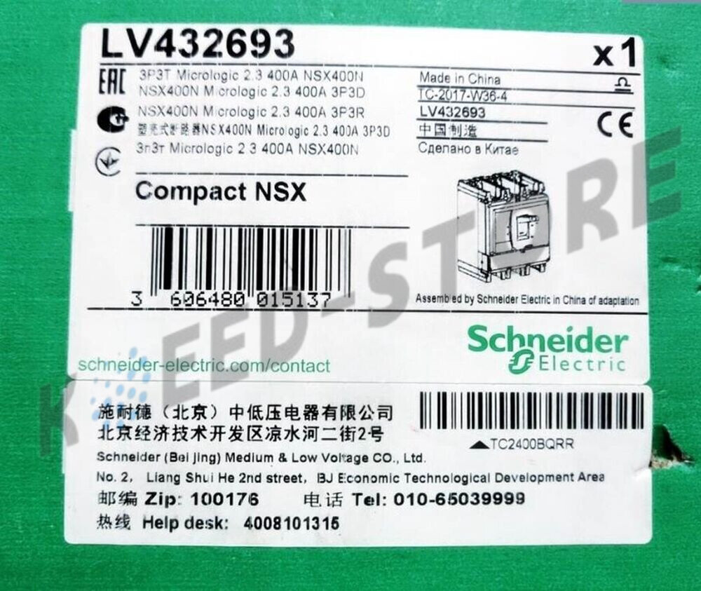 1Pc New Schneider Electric LV432693 LV4 Compact NSX Molded Case Circuit ...