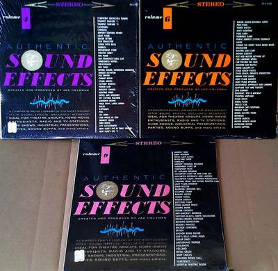 AUTHENTIC SOUND EFFECTS VOL. 4, 6, 9 - ELEKTRA LBL - (3) LP LOT | eBay