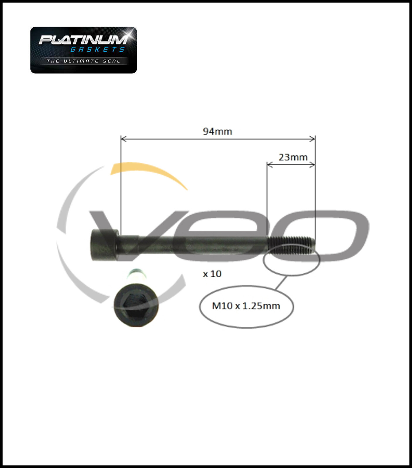 CYLINDER HEAD BOLT SET FITS HYUNDAI GETZ TB 1.4L G4EE 4CYL 1/05-12/11 ...