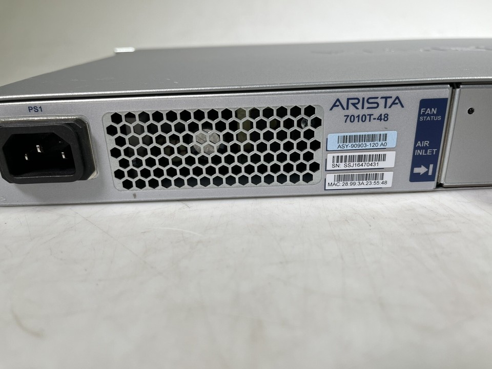 Arista DCS-7010T-48-F Port Ethernet Switch/ USED | eBay