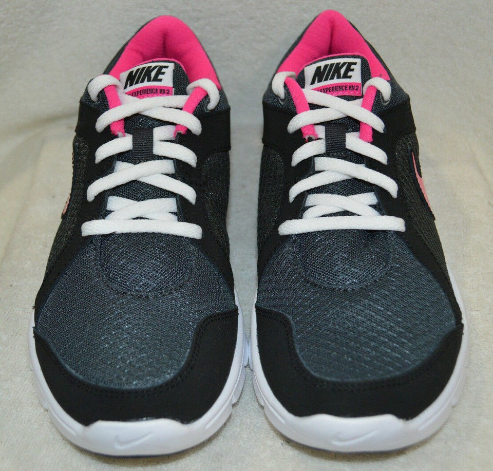 Nike Flex Experience Anthracite/Pink (GS) Girl's Running Shoes-Sz 4.5/6 ...