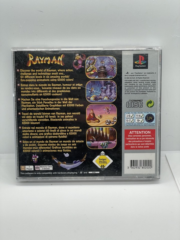Game Rayman PS1 PAL Complete | eBay
