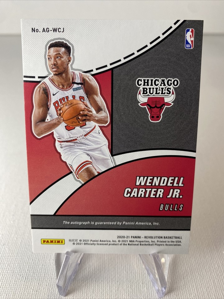WENDELL CARTER Jr. Autograph 2020-21 Revolution Auto ORLANDO MAGIC ...