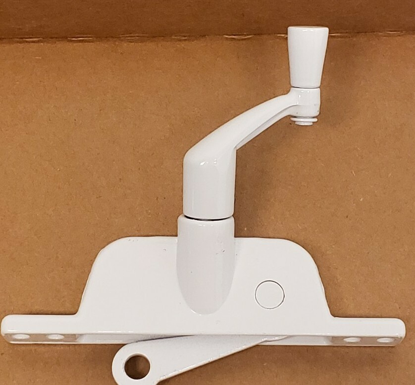 Jalousie Window Awning Operator Crank-White-Handle-3 3/8"-4 1/8"-47/8 ...