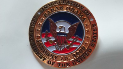 RARE ERROR PINS INAUGURATION PRESIDENT OF THE UNITED STATES BARACK ...