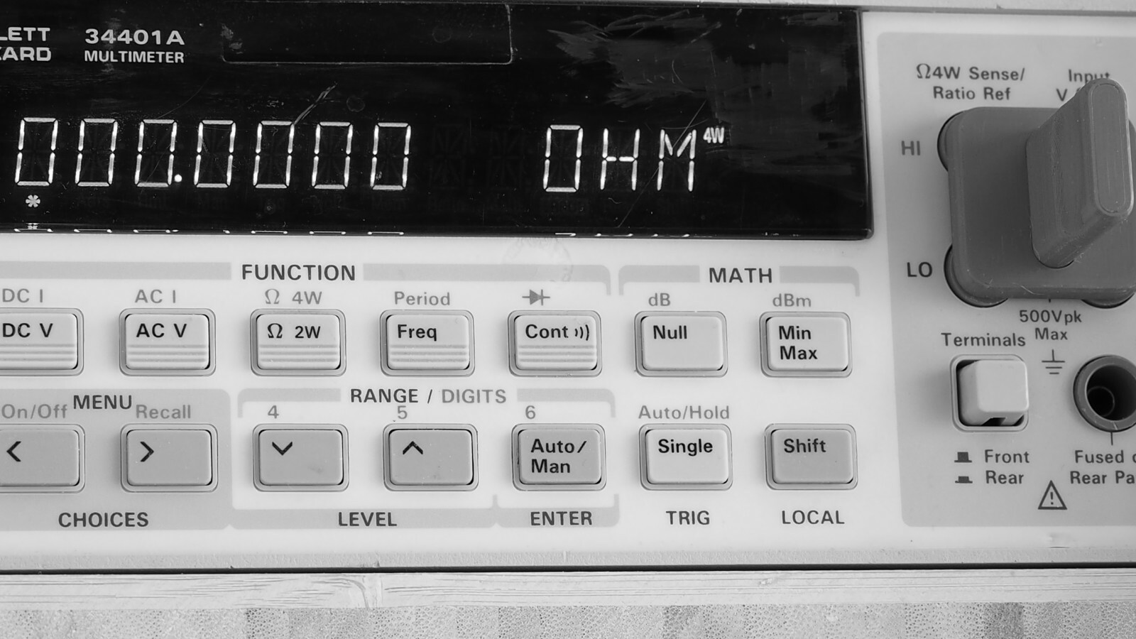 4 Wire DMM short gold plugs PCB with handle for HP/Agilent/Keithley 6,7 ...
