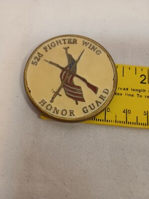 CHALLENGE COIN OLDER 52ND FIGHTER WING Honor Gaurd Seek Attack Destroy ...