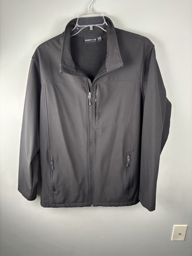 Swiss Tech Jacket Men's Black Coat Zip Up XLT 46-48 Fleece Lined ...