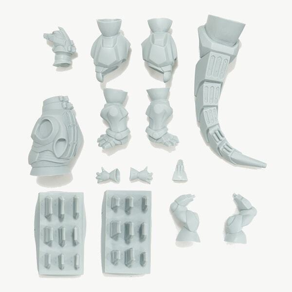 Mechagodzilla (1993) 1/400 Soft Vinyl Kit Reprint Unpainted Assembly ...