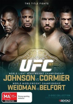 UFC #187 - Johnson Vs Cormier (DVD, 2015, 2-Disc Set) Region 4 ...