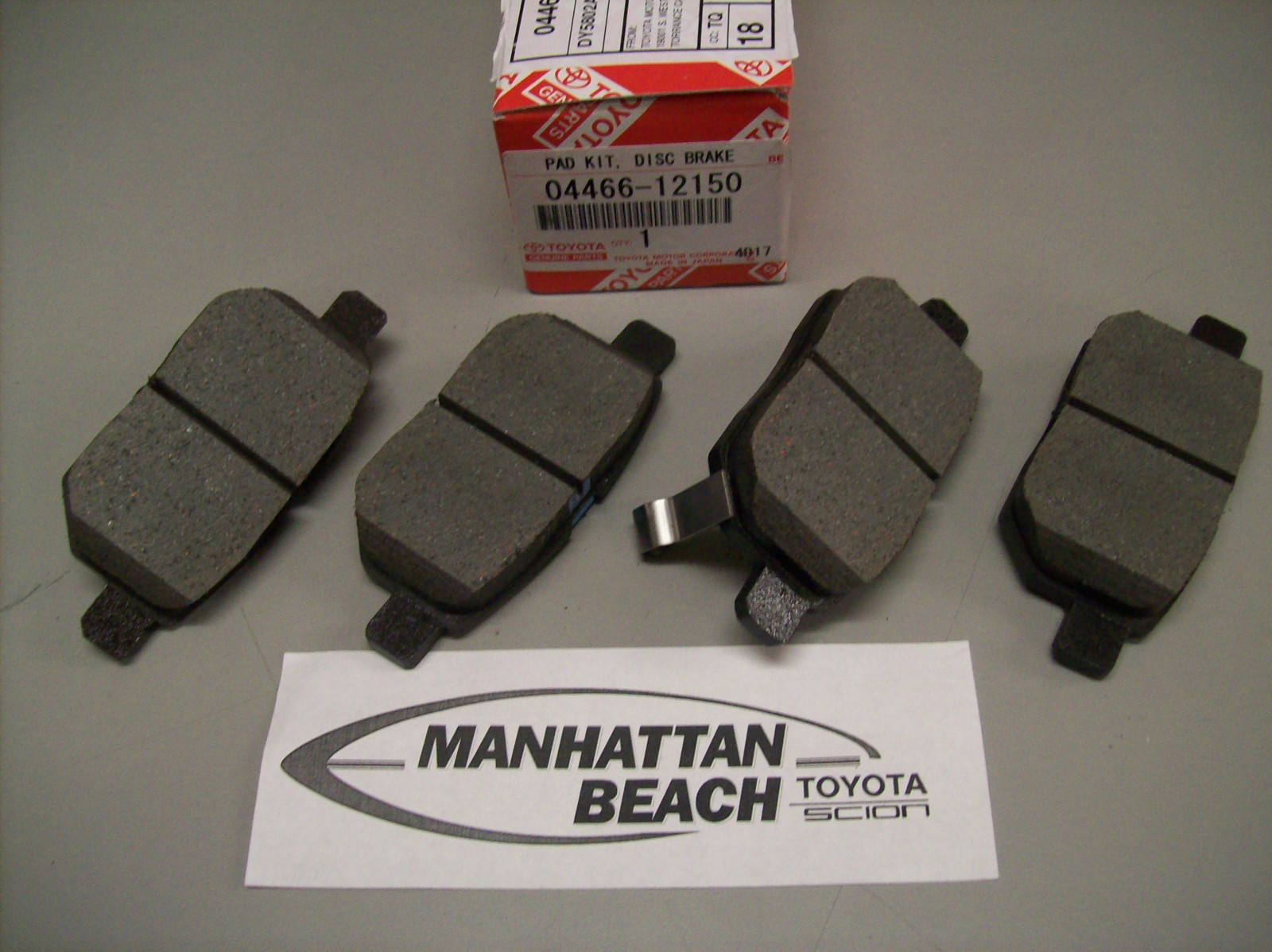2008-2015 XB REAR BRAKE PADS 04466-12150 GENUINE TOYOTA SCION FACTORY ...