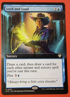 Lock and Load - EXTENDED ART MTG Commander Outlaws of Thunder Junction ...