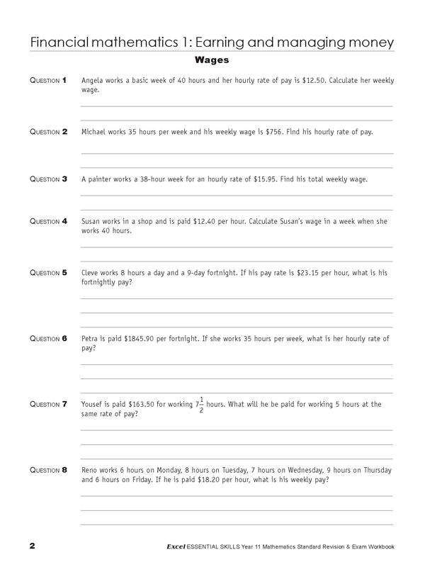 Excel Essential Skills: Revision & Exam Workbook Mathematics Standard ...