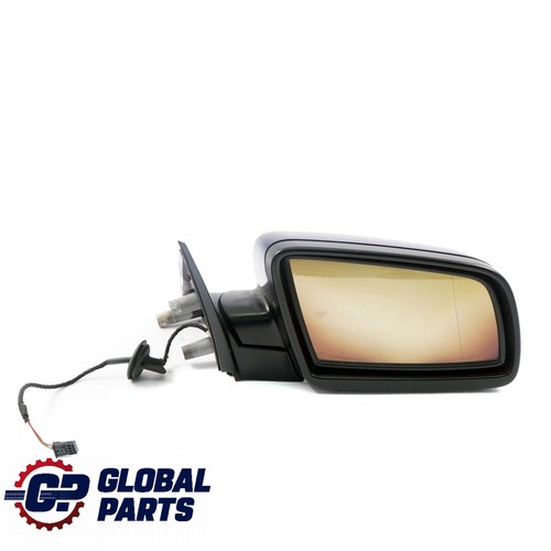 BMW E60 E61 Auto Dip Power Fold Right Wing Mirror O/S Tiefseeblau Deep ...