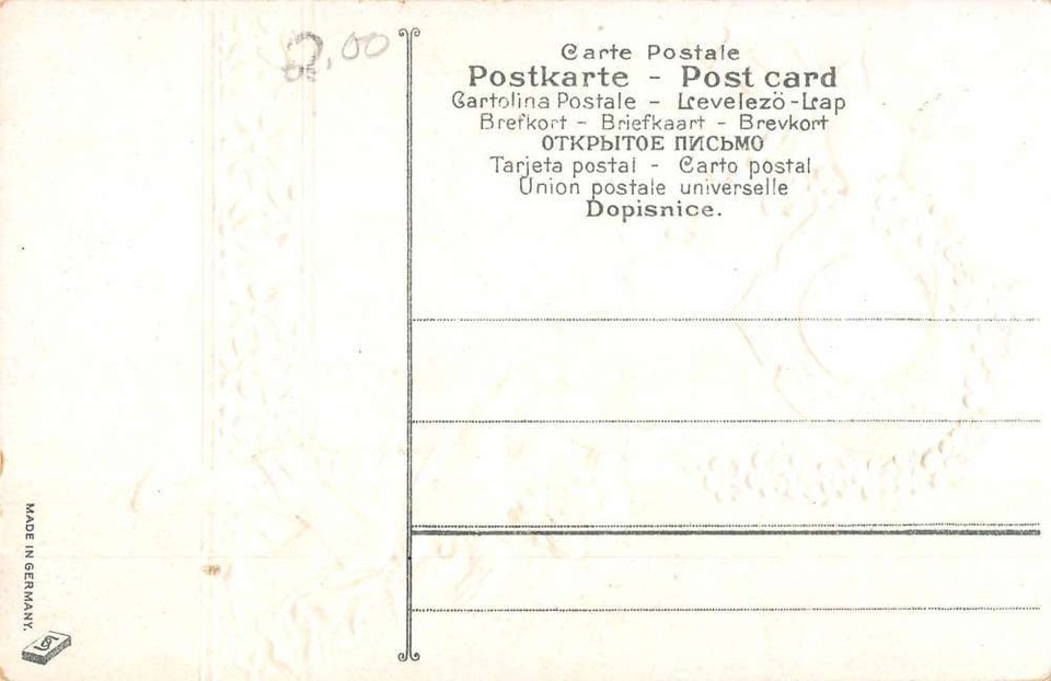 Happy New Year Cupid Angel Heart Clock Antique Postcard K56089 | eBay