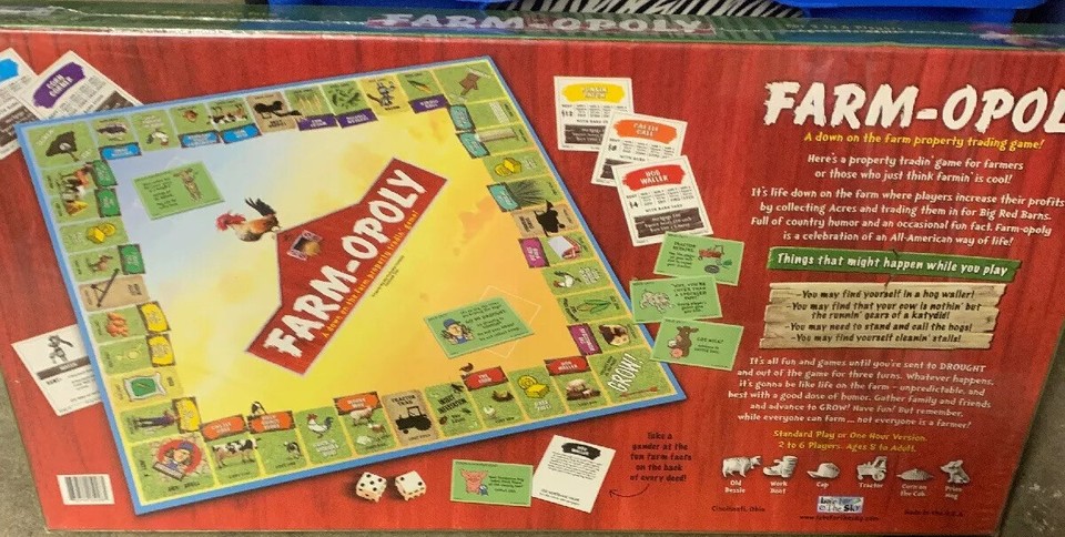 Farm-opoly Board Game - Brand New! | eBay