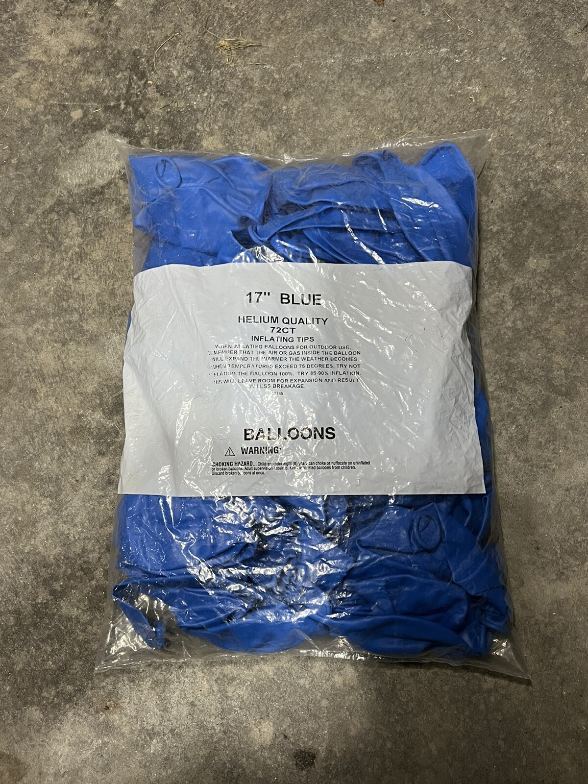 17 inch Balloons 72 Count Blue | eBay