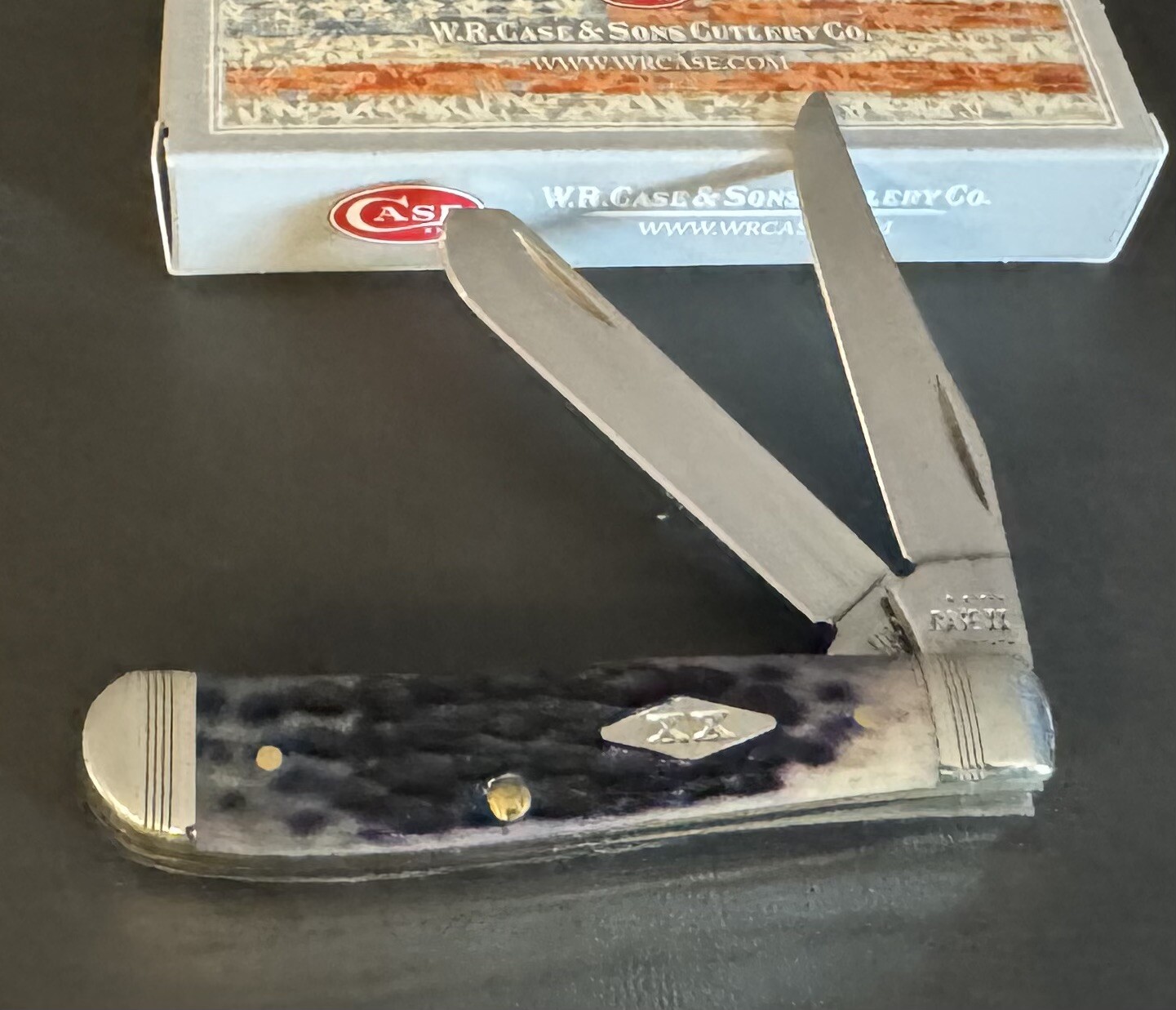 🔥 2021 Case XX 6207 Purple Bone Standard Jig Mini Trapper Pocket Knife ...