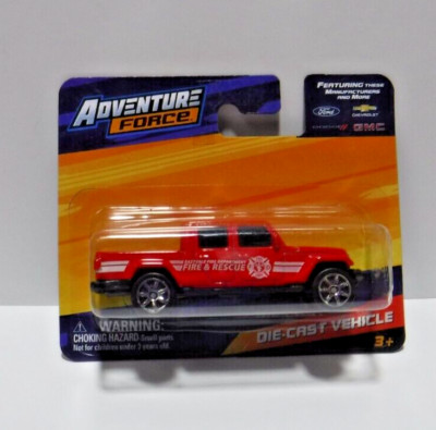 Red Jeep Gladiator Fire & Rescue National Adventure Force Diecast Car ...