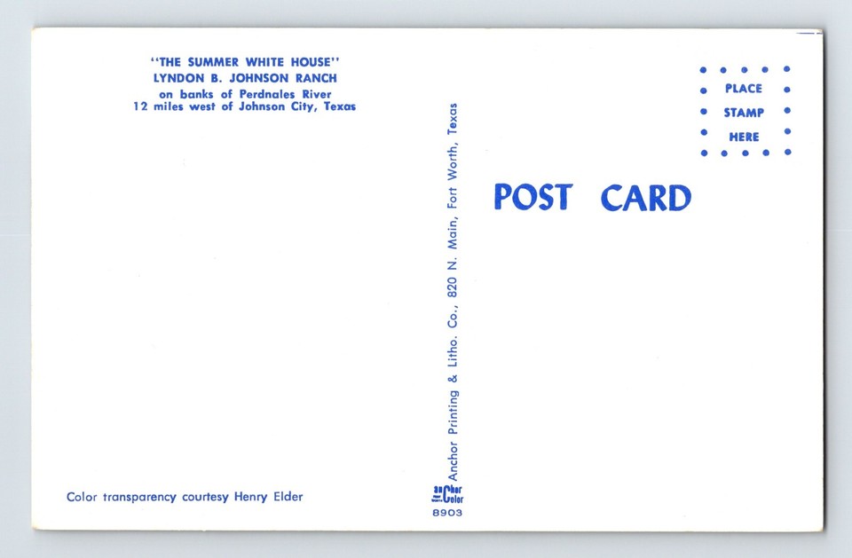 Postcard Texas Johnson City TX Perdales River CAttle LBJ Ranch 1960s ...