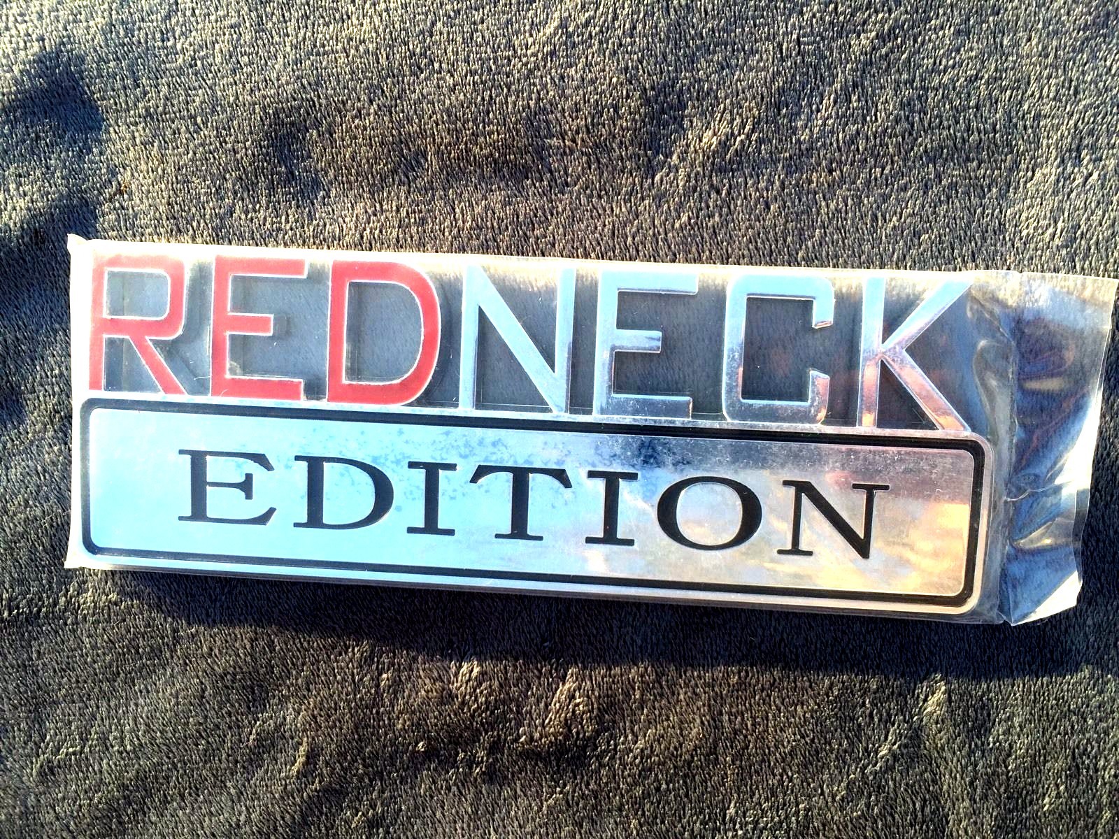100% REDNECK EDITION EMBLEM HIGH QUALITY Hood car TRUCK DECAL logo SIGN ...