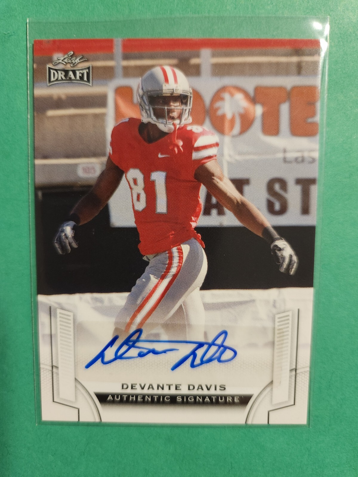 2015 Leaf Draft Autographs Devante Davis Football Card #BA-DD2 | eBay