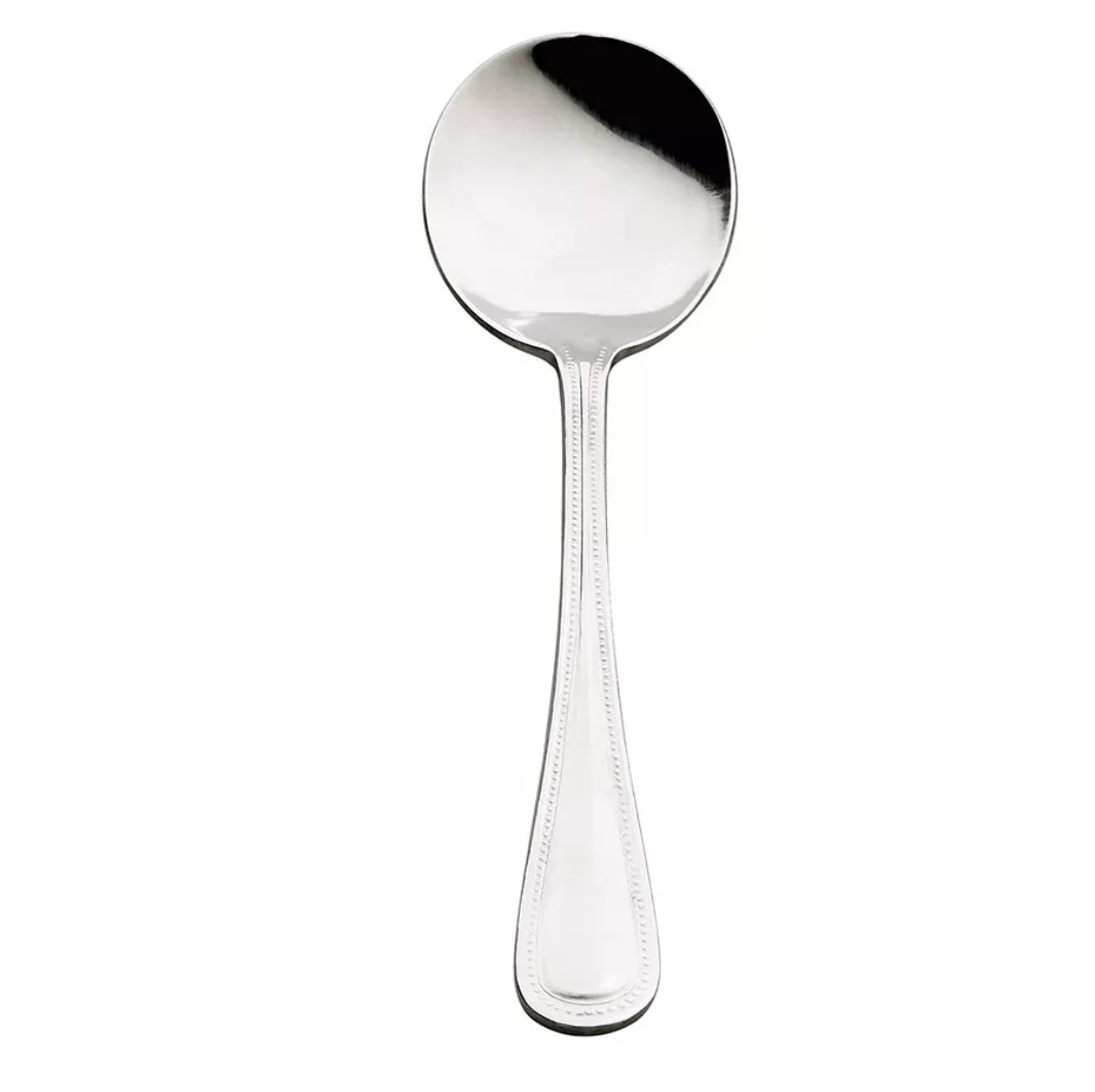 Browne 18/0 Stainless Steel Contour Bouillon Spoon, 6.25" Length | 1 ...