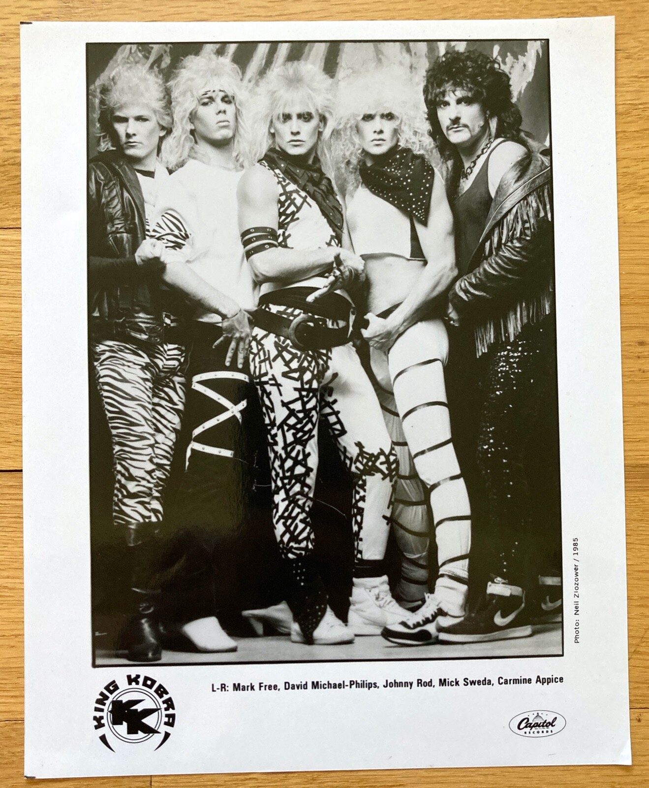Vintage 1980s King Kobra Heavy Metal Band Photo Lot Carmine Appice Hair ...