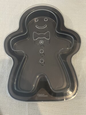 Wilton Gingerbread man cake/brownie pan with lid 12 X 9 | eBay