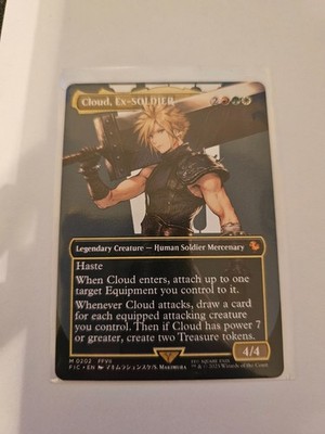 Cloud, Ex-SOLDIER Borderless MTG FIC Nm/M | eBay