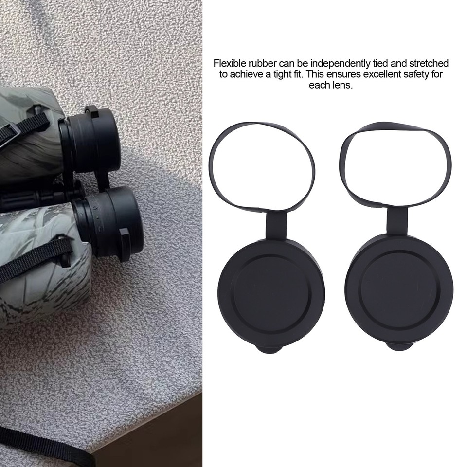 2Pcs Objective Lens Caps Rubber Protective Snug Fit Telescope Lens ...