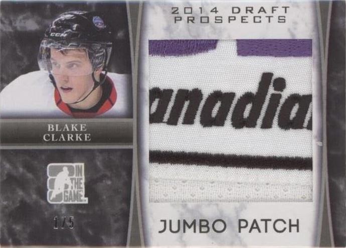 2014 In the Game Draft Prospects - Jumbo Patches Blake Clarke #JP-3 /5 ...