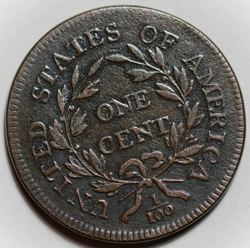 1796 Draped Bust Large Cent (S-84) - Planchet Flaw - US 1c Copper Coin ...