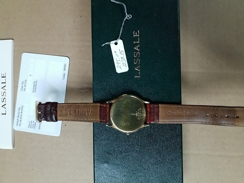 Vintage Lassale Mens Watch Used Working Condition With original box ...