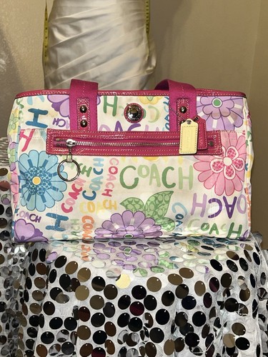 Coach Poppy Flower Child Retro Style Floral Bag F14880 | eBay